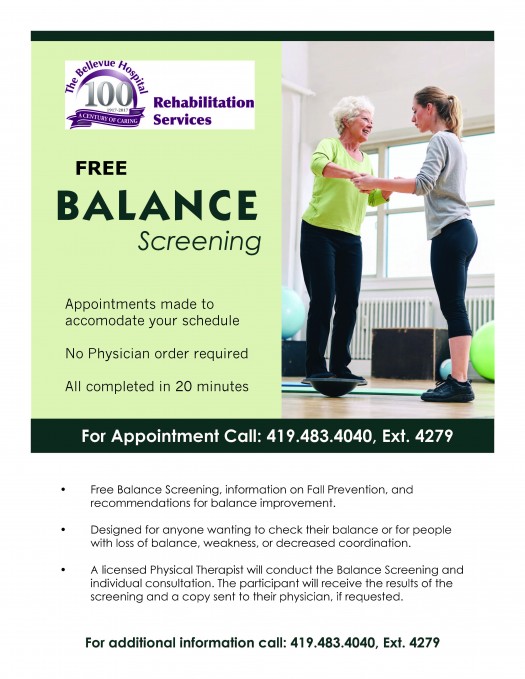 Free Balance Screenings | The Bellevue Hospital